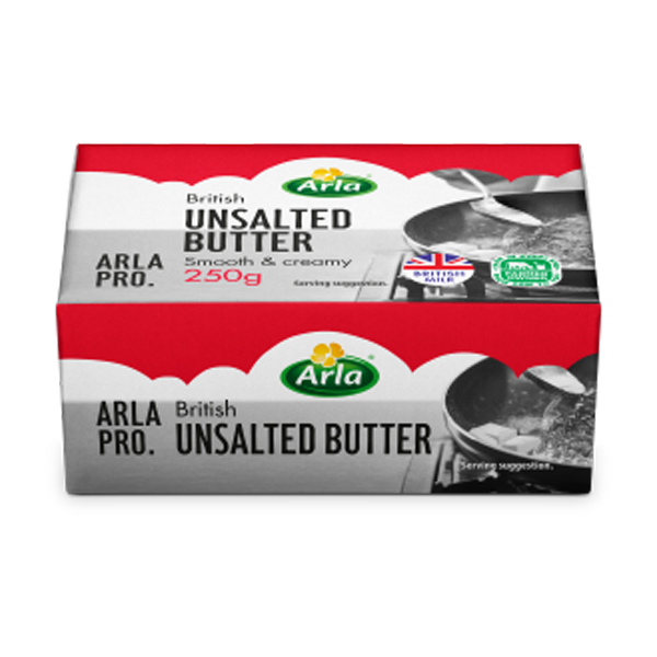 Arla Pro Unsalted Butter 250g - UK Frozen Food