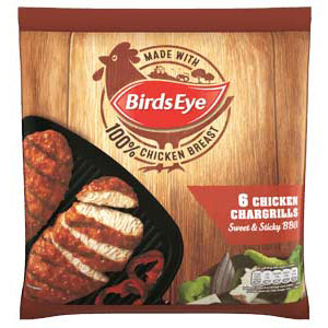 Birds Eye 6 Sticky & Sweet BBQ Chicken Chargrills - UK Frozen Food