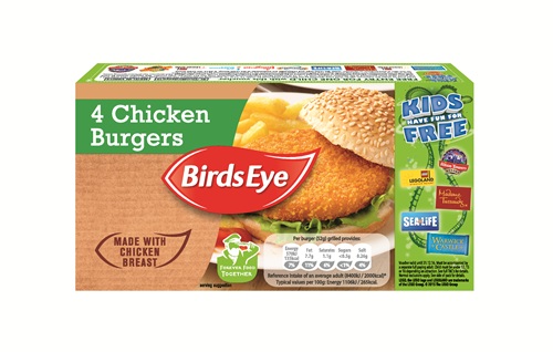 Birds Eye Chicken Burgers - UK Frozen Food