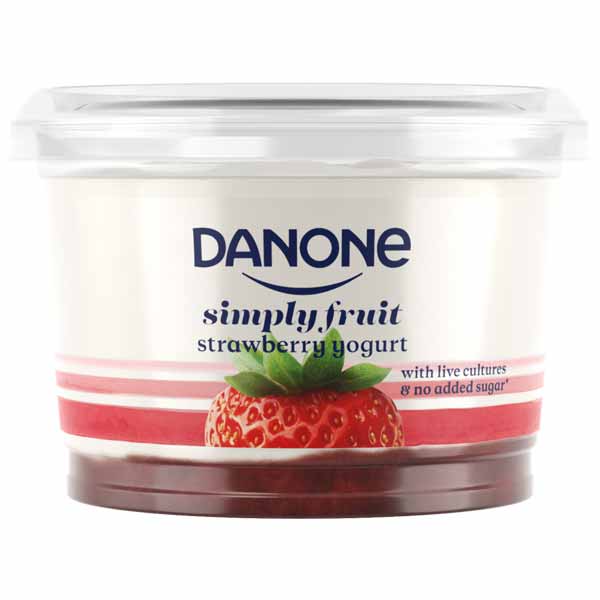 Danone Simply Fruit Strawberry Yogurt 450G - UK Frozen Food