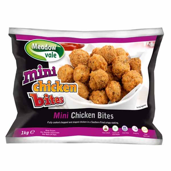 Halal Southern Fried Mini Chicken Bites - UK Frozen Food