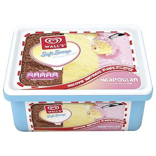 Wall's Soft Scoop Neopolitan - UK Frozen Food