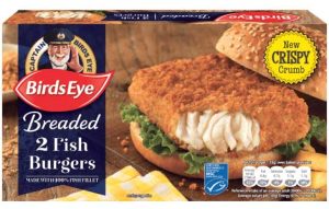 Birds Eye 2 Fish Fillet Burgers - UK Frozen Food