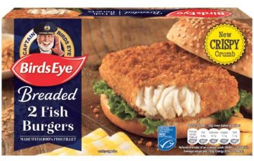 Birds Eye 2 Fish Fillet Burgers - UK Frozen Food