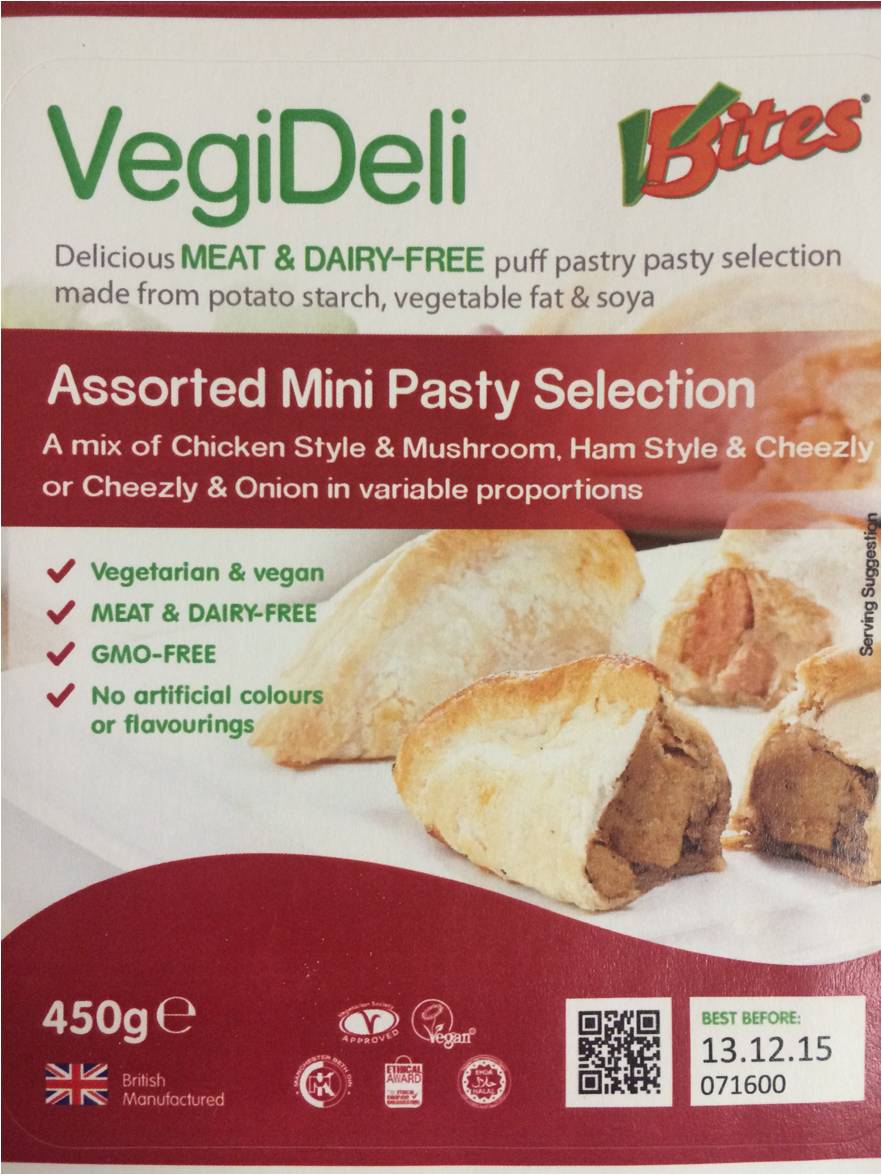 VBites Mini Meat-Free Pasty Selection - UK Frozen Food