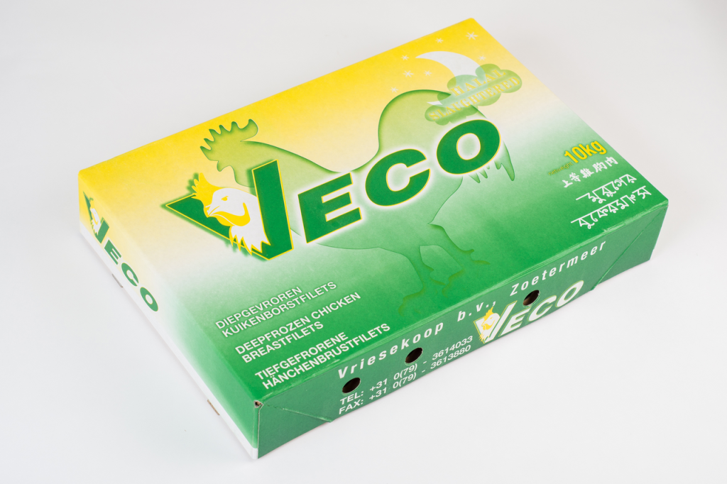 Veco Halal Chicken Breast Fillets, 70% Meat Content - UK Frozen Food