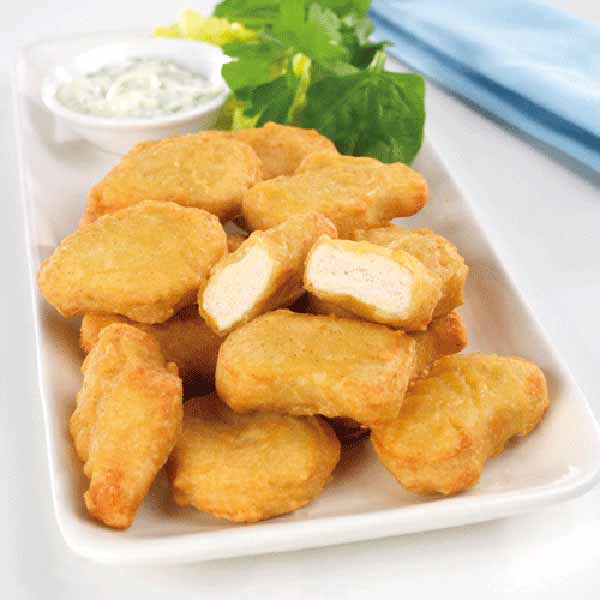 Halal Battered Chicken Nuggets 6 x 1kg - UK Frozen Food