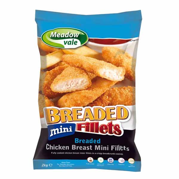 Halal Breaded Chicken Mini Fillets - UK Frozen Food